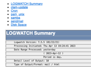 Run Logwatch Manually - MyHowTo.Blog - How To’s That Help!